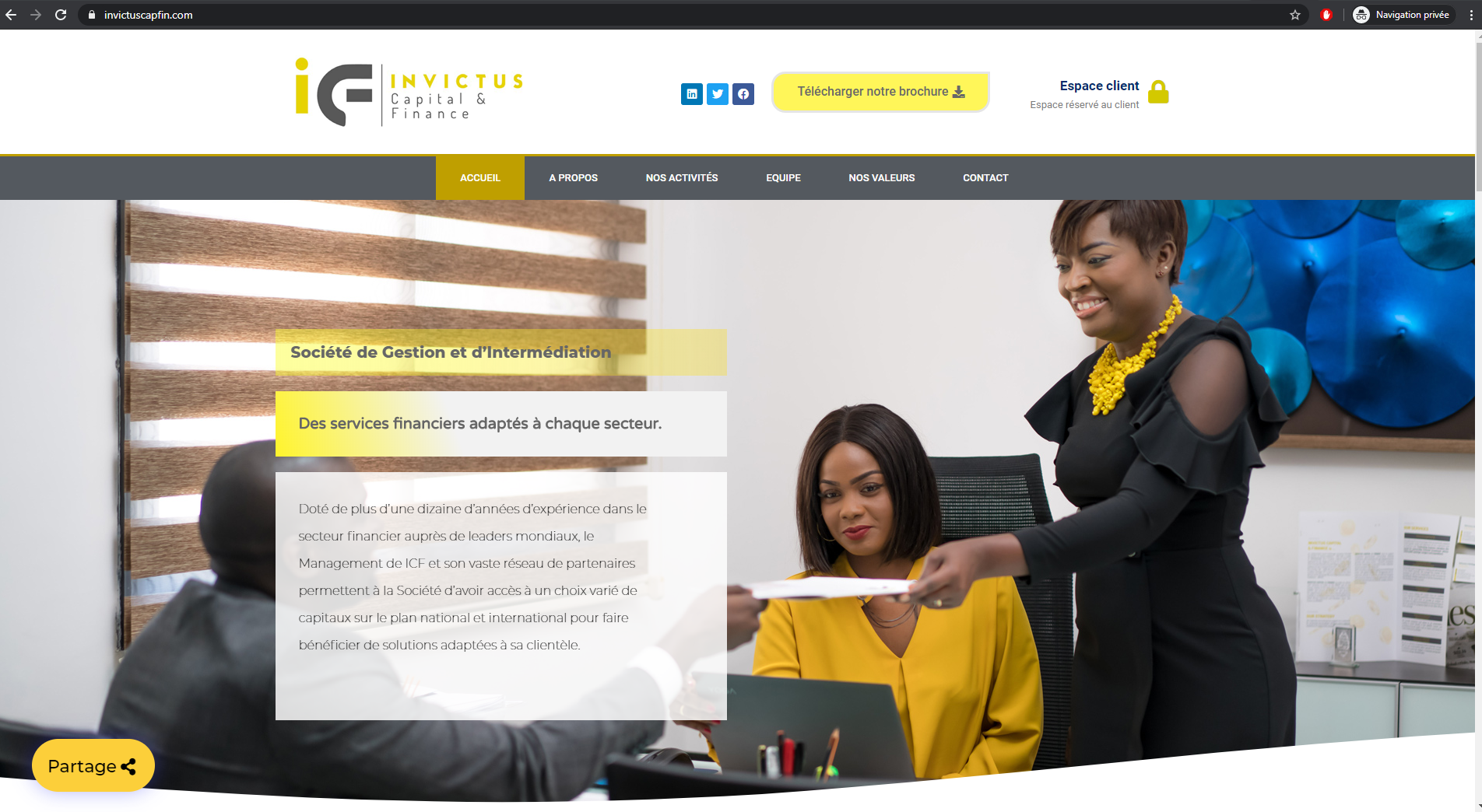 Invictus Capital & Finance: Site web, social media et shooting - Agence ...